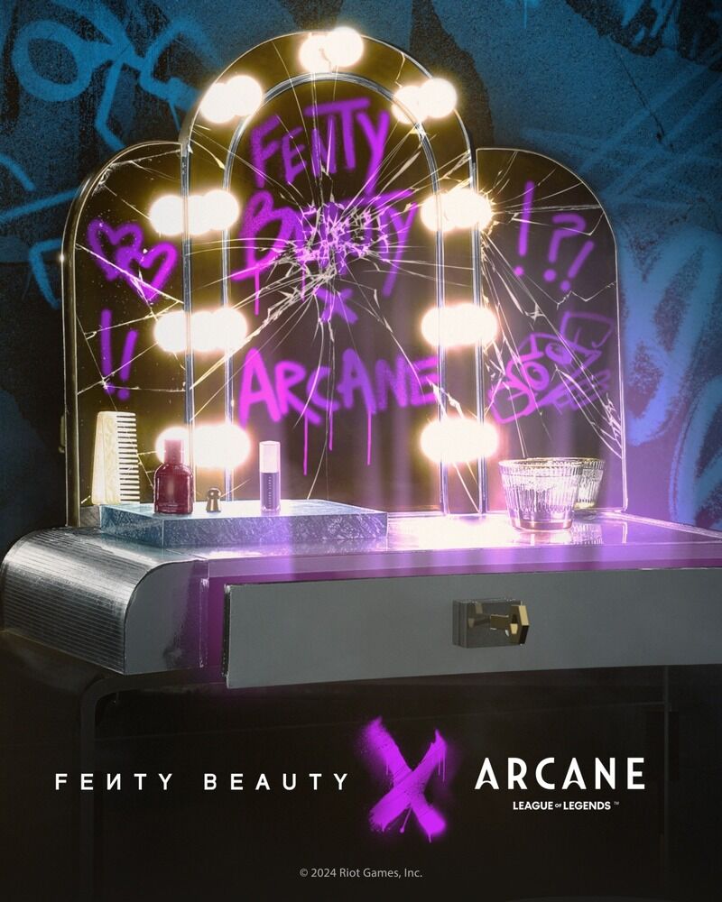 Series-Inspired Cosmetic Collabs : fenty beauty x arcane