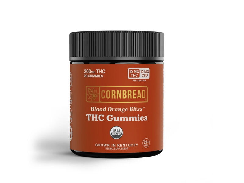 Blood Orange-Flavored Thc Gummies : Cornbread Hemp