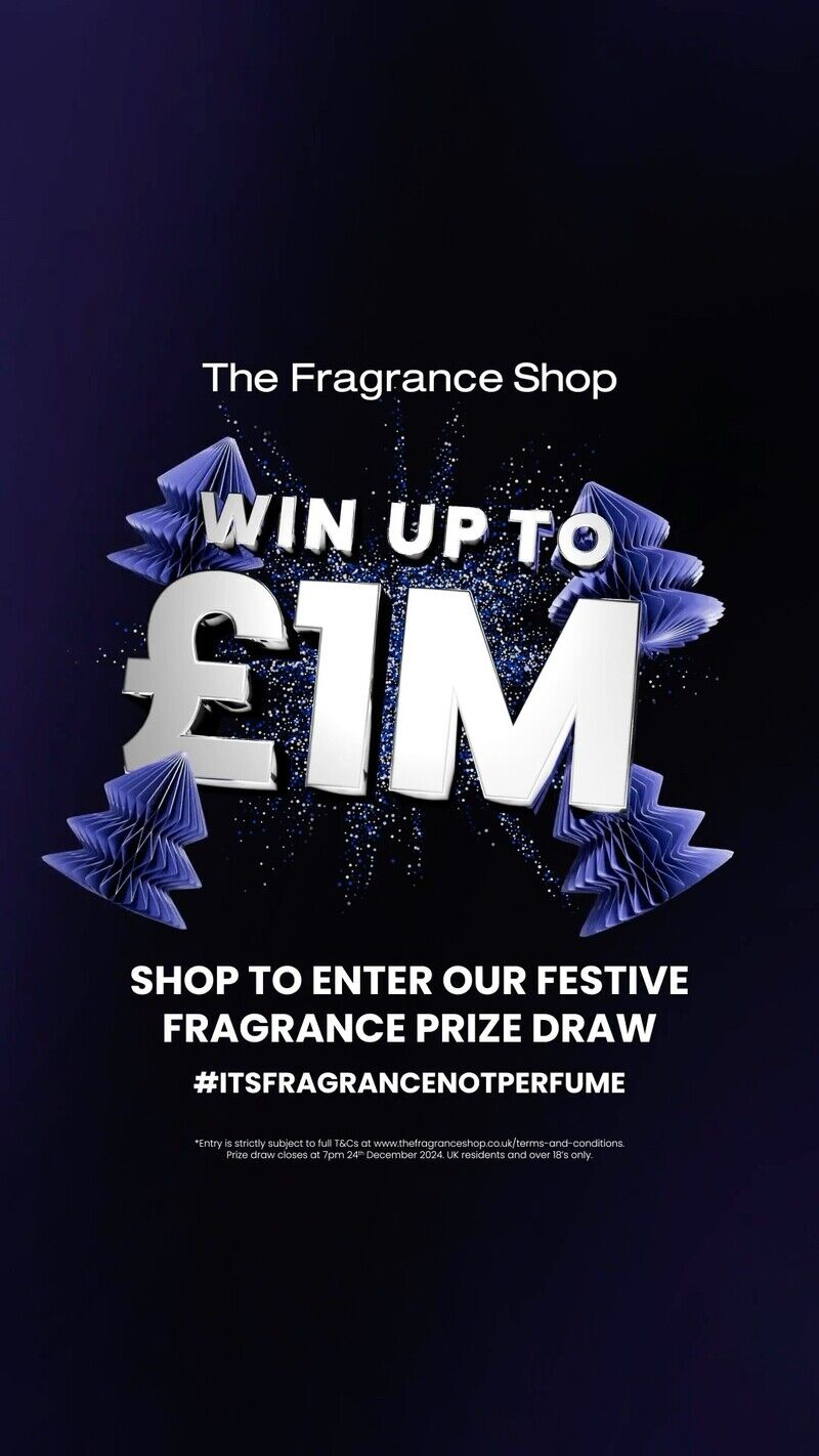 Festive Fragrance Retailer Promotions : Fragrance Prize Draw