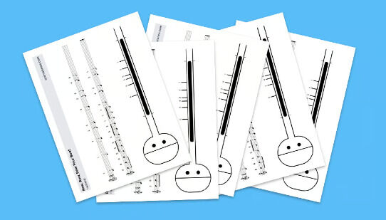 Otamatone Sheet Music Guides : Otamatunes