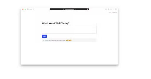 Positivity-Sharing Platforms : What Went Well Today