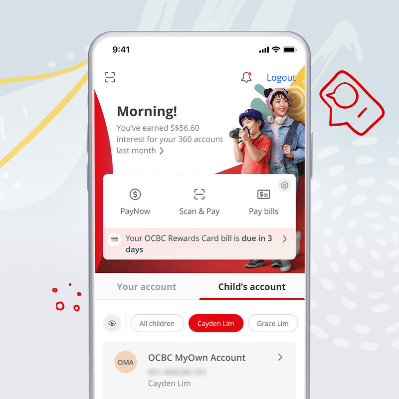 Empowering Youth Bank Accounts : OCBC MyOwn Account