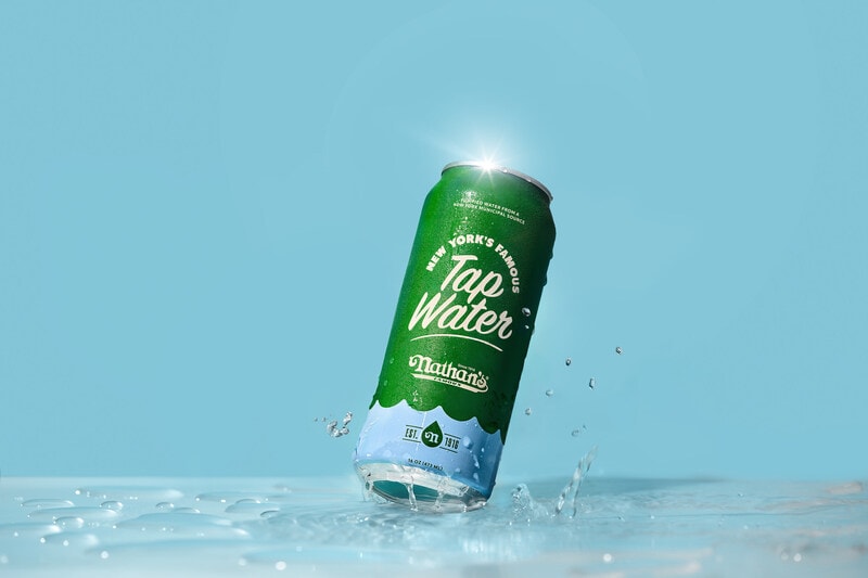 Regional Tap Water Cans : New York's Famous Tap Water by Nathan's
