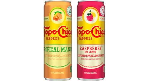Tropical Effervescent Mineral Waters : Topo Chico Sabores flavors