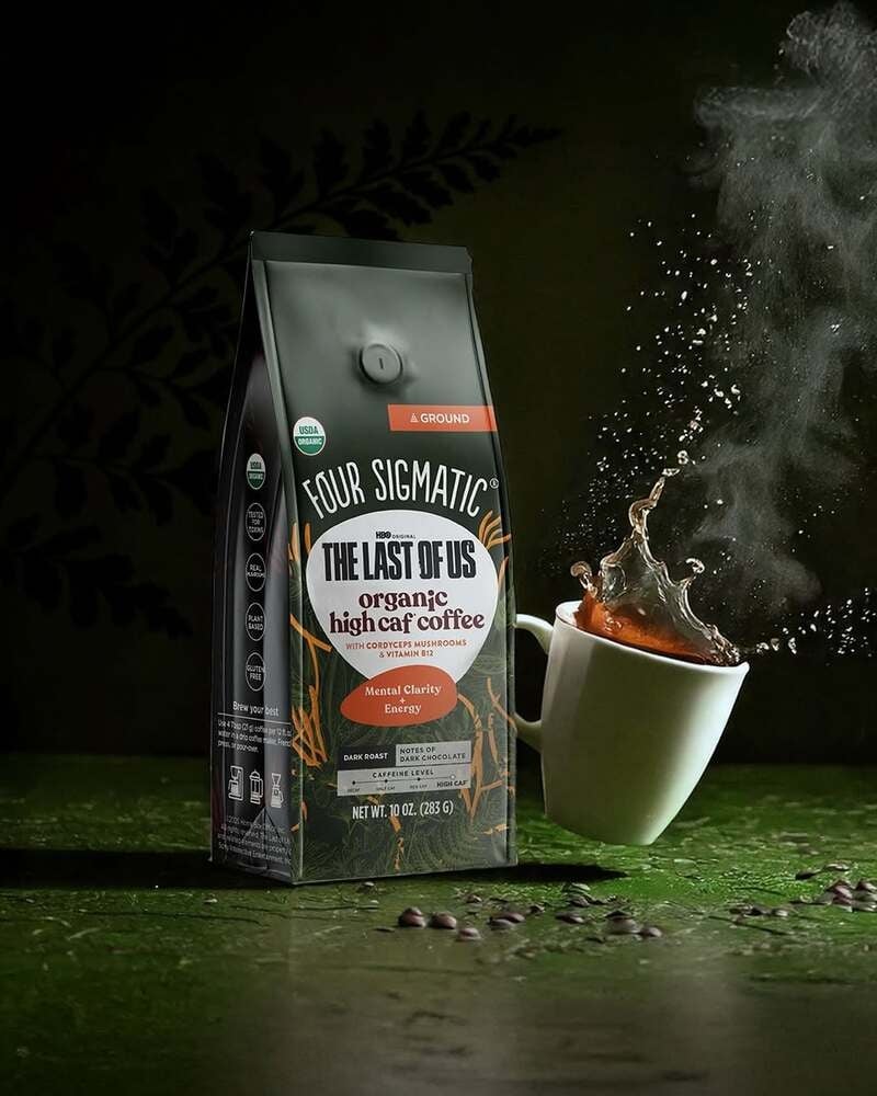 Cordyceps-Infused Coffees : High Caf Ground Coffee.