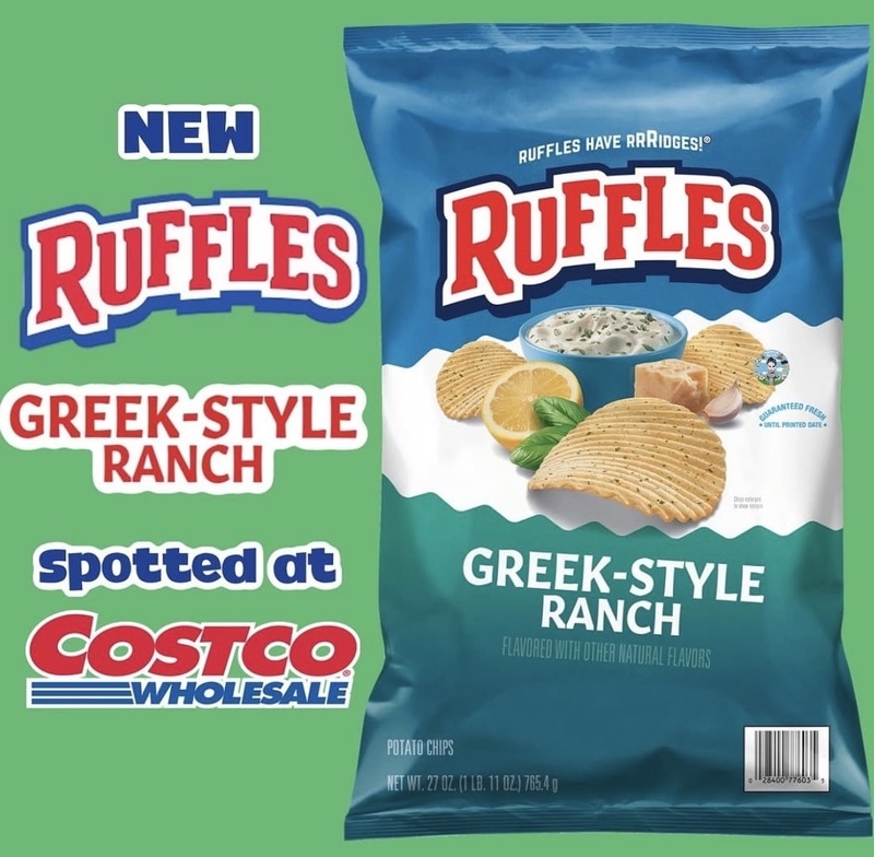 Greek Cuisine Snack Chips : Ruffles Greek-Style Ranch
