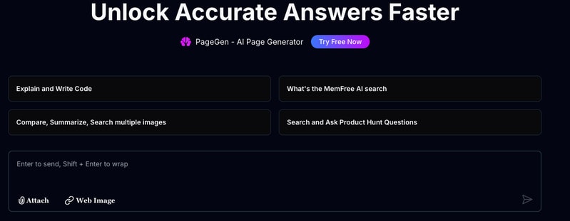 Unified AI Searches : MemFree1