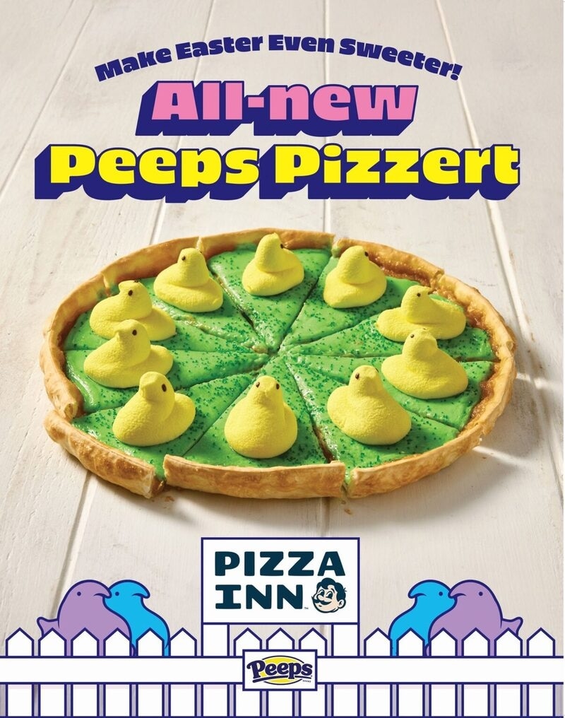 Springtime Dessert Pizzas : Peeps Pizzert