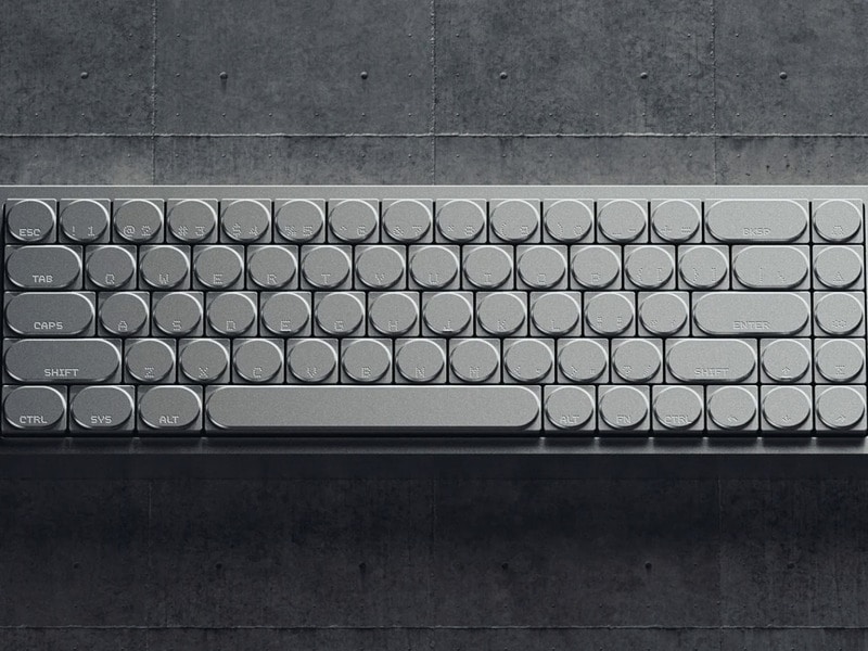 Metallic Brutalist Keyboards : aluminum keyboard