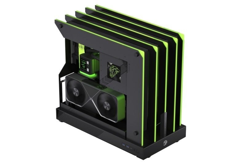 Open-Frame Gaming PC Cases : gamemax blade concept