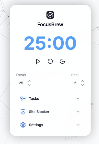 Work Session Optimizers : FocusBrew