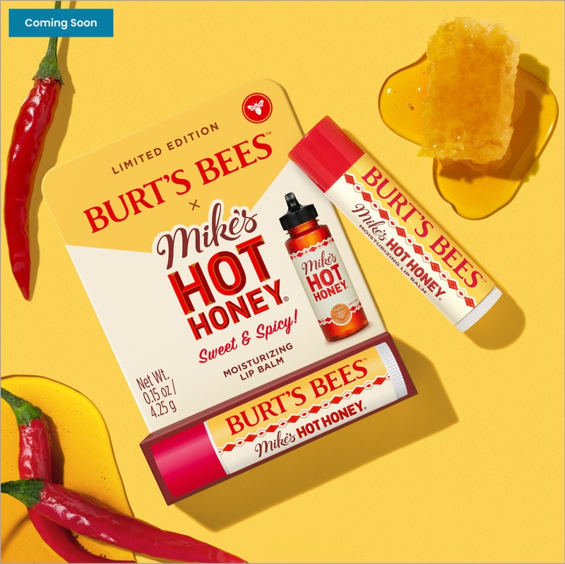 Hot Honey Lip Balms : Burt’s Bees x Mike’s Hot Honey