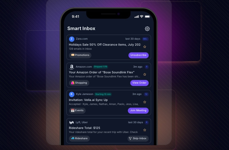 Inbox Management Assistants : Vella.ai