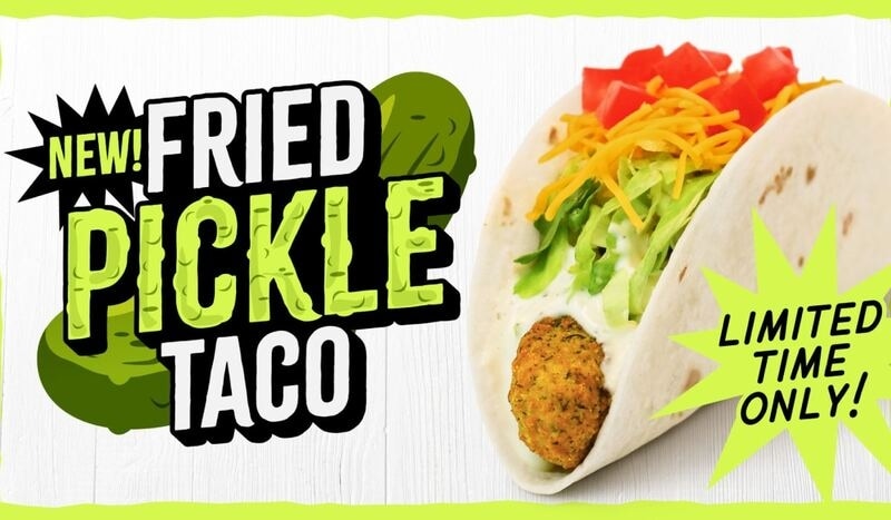Deep-Fried Pickle Tacos : Fried Pickle Taco