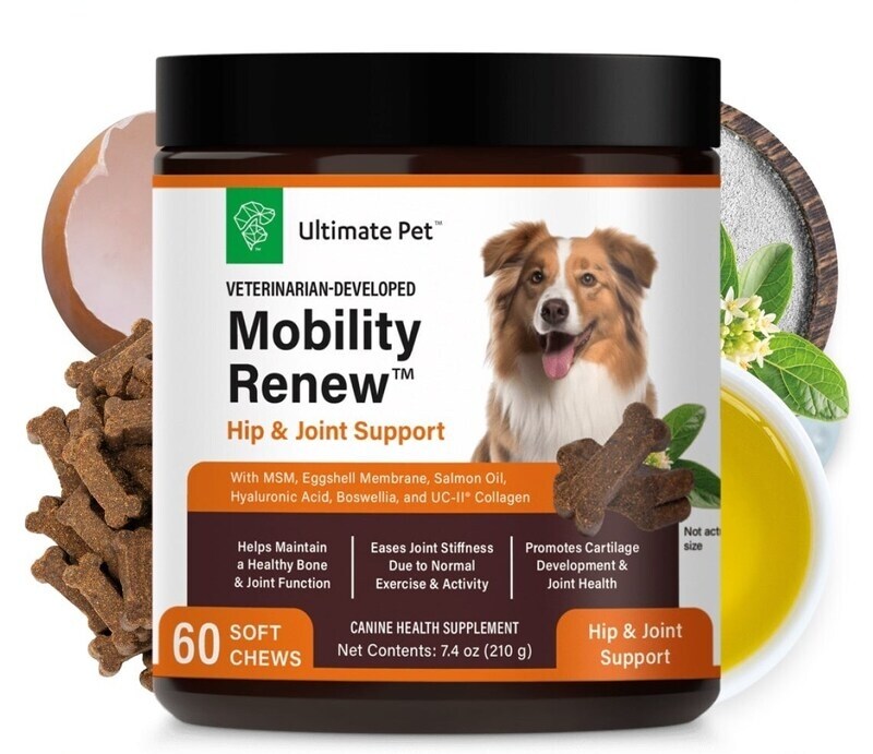 Mobility-Focused Pet Health Supplements : mobility renew