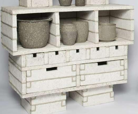 Pureed Paper Drawers: Debbie Wijskamp's Eco-Friendly Paperpulp Cabinets