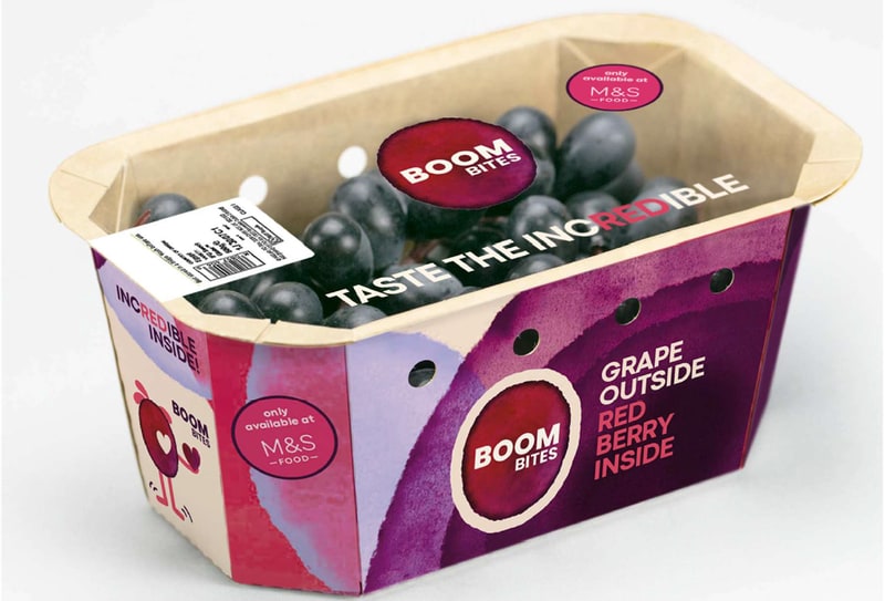 Antioxidant-Rich Hybrid Berry Grapes : BoomBites Red Berry Grapes