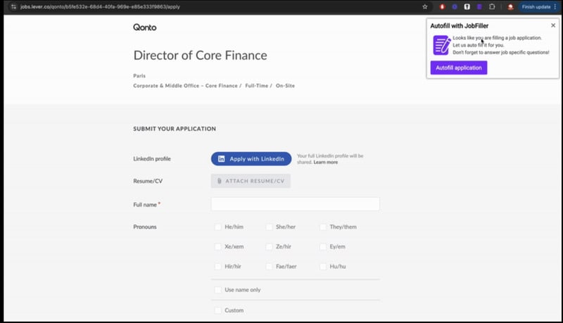 Application Automation Extensions : Jobfillr