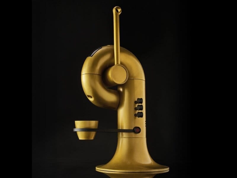 Instrument-Resembling Coffee Machines : trumpet coffee