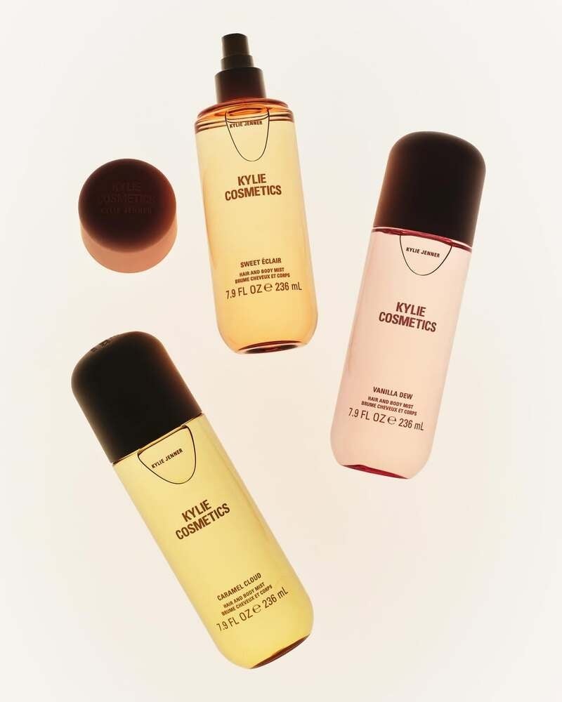 Dessert-Inspired Body Mists : Kylie Cosmetics hair and body mists,