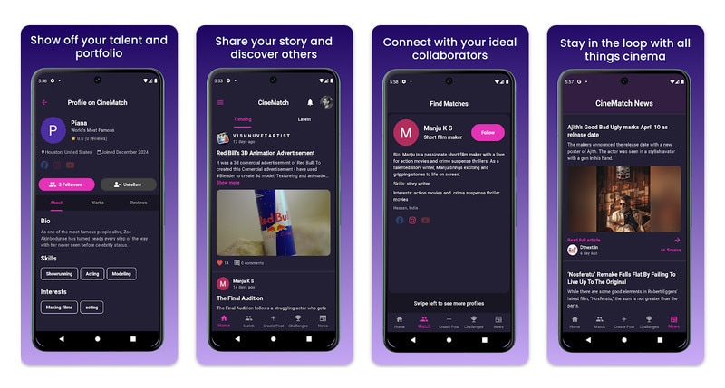 Filmmaker Collaboration Platforms : CineMatch
