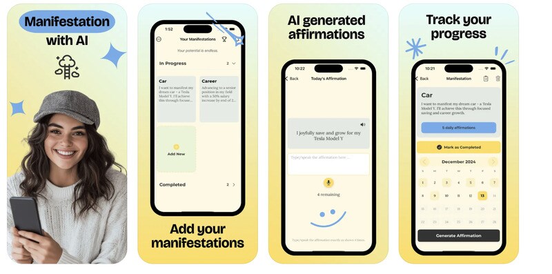 AI Affirmation Coaches : Manifest AI