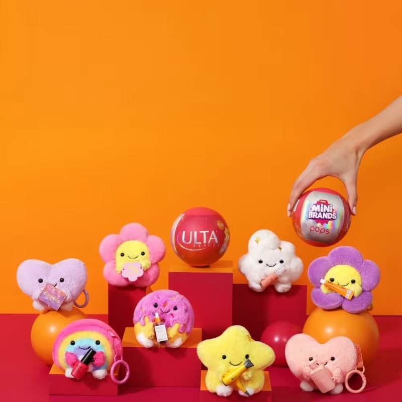 Plush Beauty Keychains : Ulta Beauty x Mini Brands Pops Plush Keychains