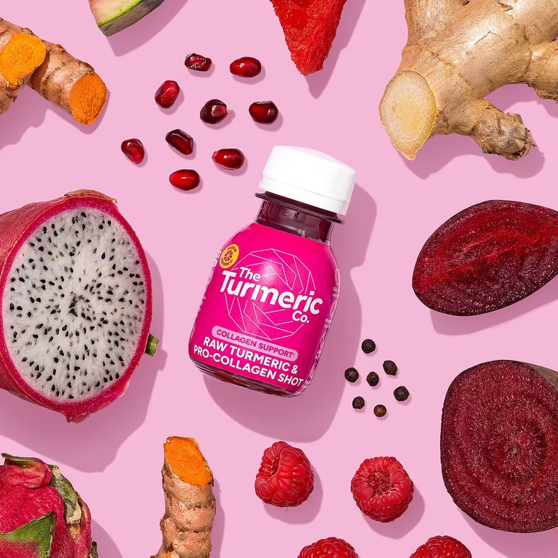 Plant-Based Collagen Turmeric Shots : Raw Turmeric & Pro-Collagen shot