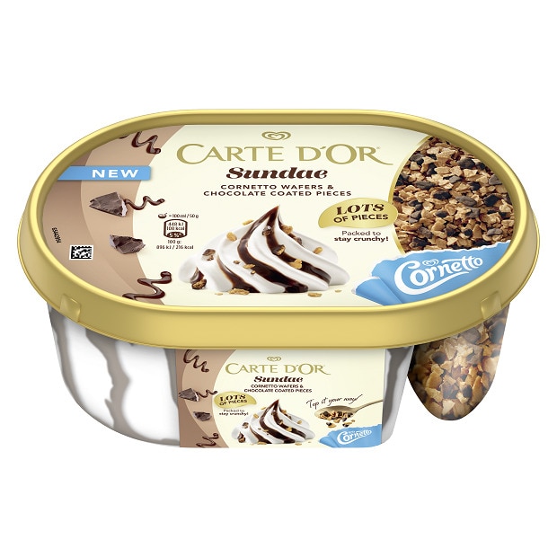 Topping-Paired Prepackaged Sundaes : Carte D’Or Sundae