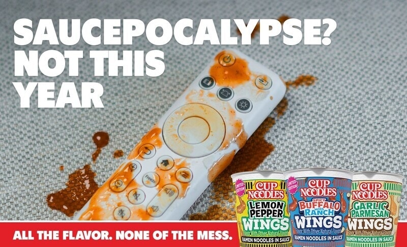 Mess-Free Chicken Wing-Inspired Noodles : Cup Noodles Wings