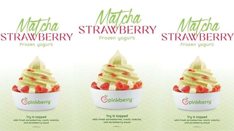 Fruit-Forward Matcha Frozen Yogurts : Matcha Strawberry frozen yogurt