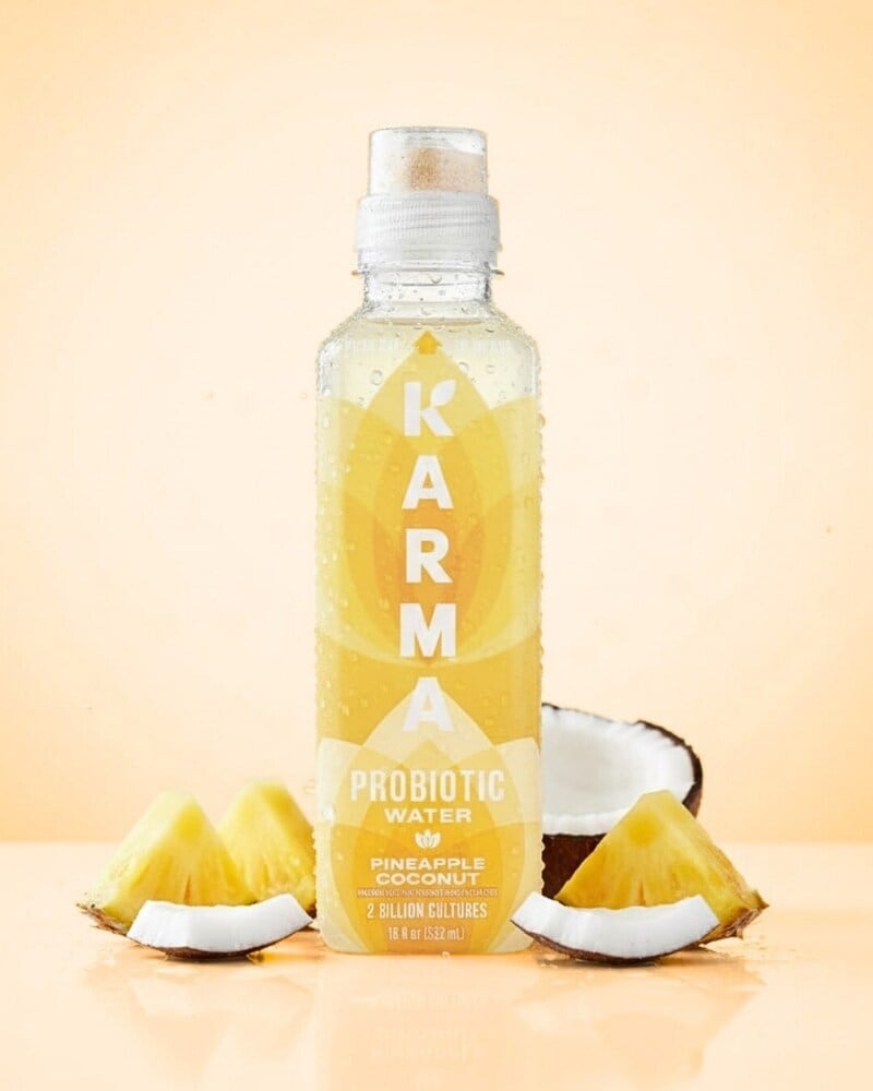 Tropical Probiotic Beverages : Pineapple Coconut Probiotic Water