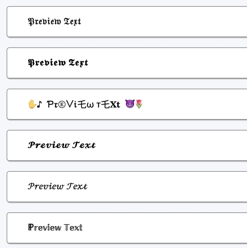 Text Styling Tools : Fancy Text Generator