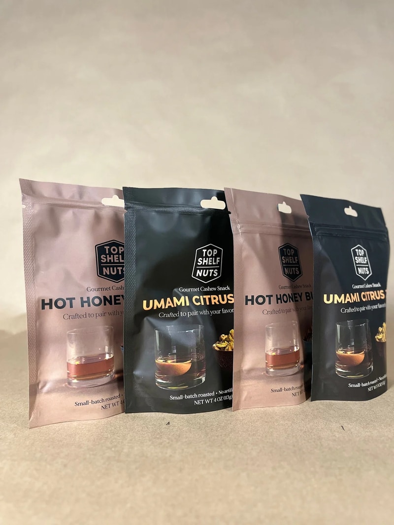Pairing-Driven Cashew Snacks : top shelf nuts