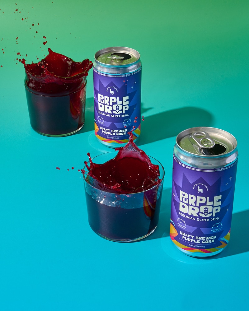 Ready-To-Drink Chicha Morada Beverages: Purple Drop is Offering Clean ...