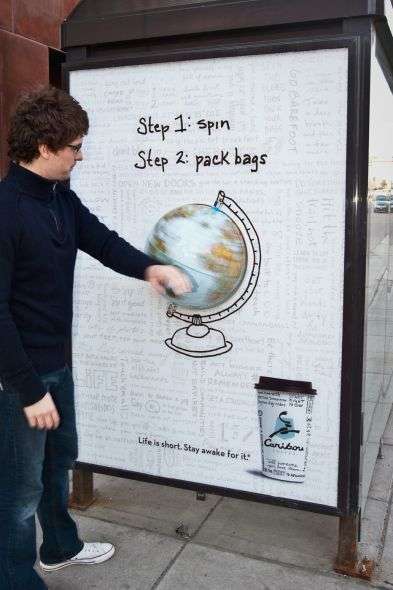 Interactive Java Ads : caribou coffee campaign
