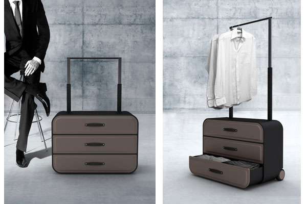 Cabinet-Inspired Luggage : Traveler s Closet